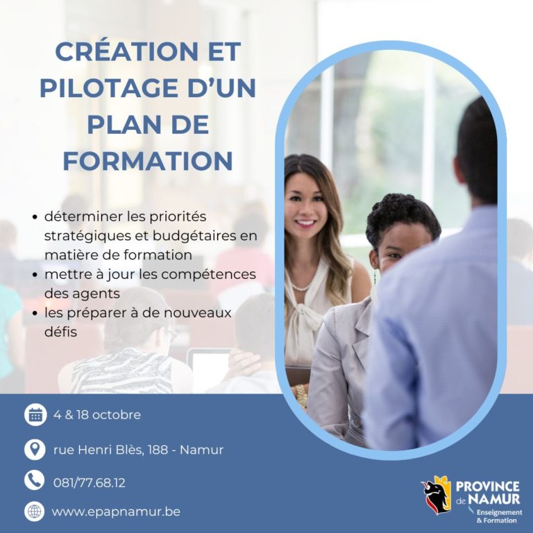 Formation « Création et pilotage d’un plan de formation » les 04 et 18 ...